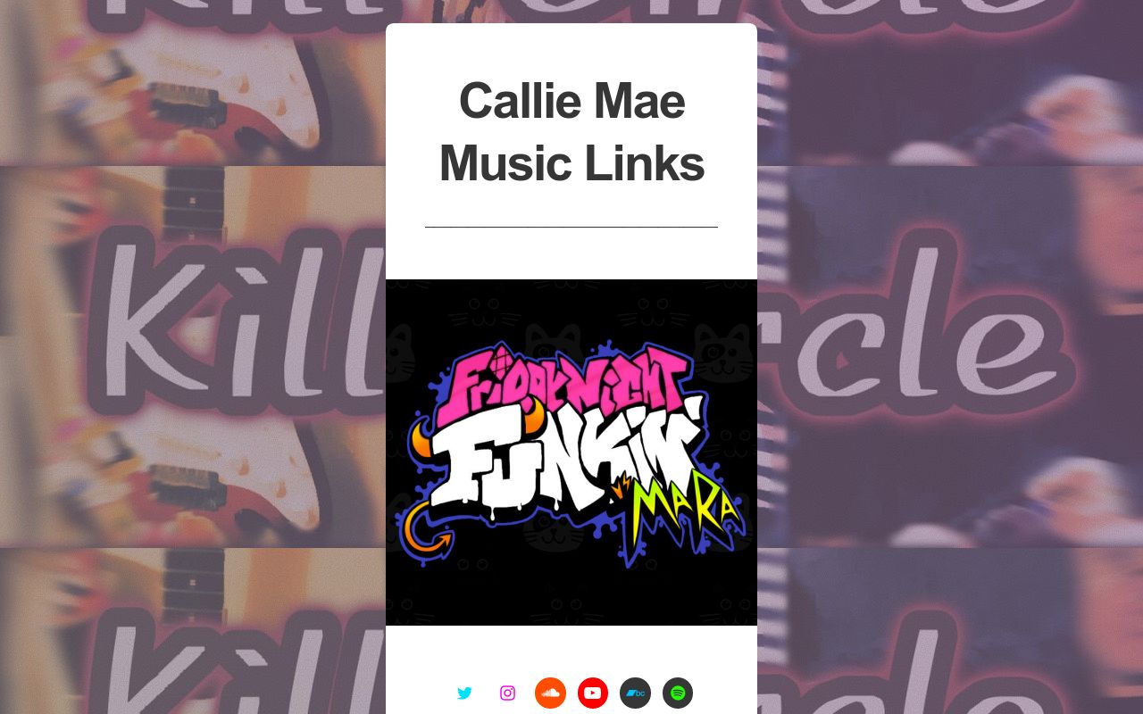 Callie Mae Music Links